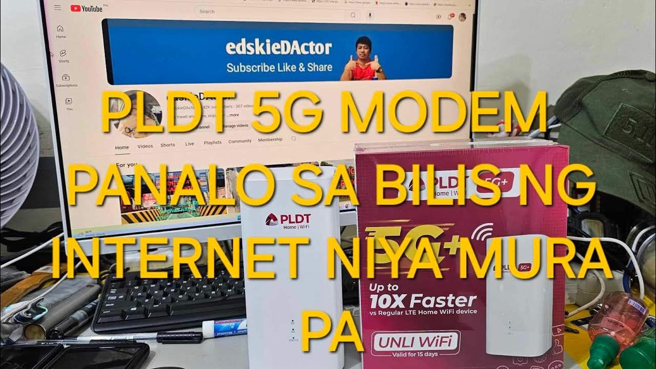 SPEEDTEST 5G PLDT MODEM H153-381 USING UNLI DATA SMART 1499 GEN TRI ...