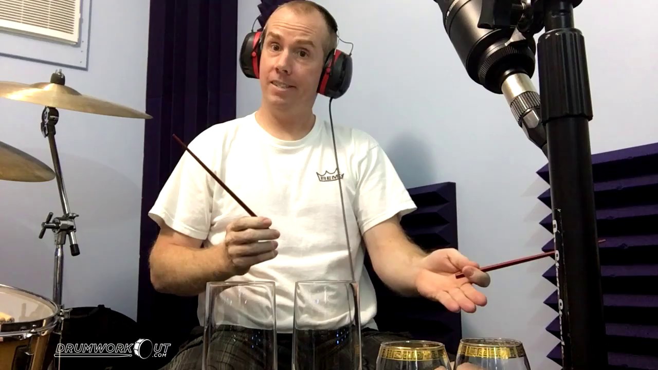 Studio Composition: Drums, Cymbals and Glasses by Bill Bachman - YouTube