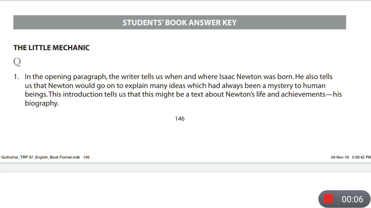 The Little Mechanic By Nathaniel Hawthorne ion Answer Gulmohar Class 7 Answer Key The Little Mechanic By Nathaniel Hawthorne ion Answer Gulmohar Class 7 Answer Key