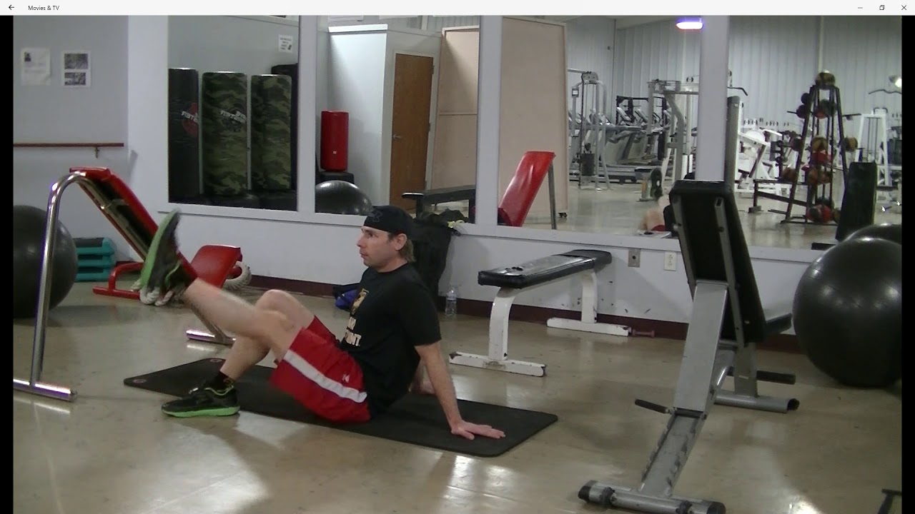 Sitting single leg raise - YouTube