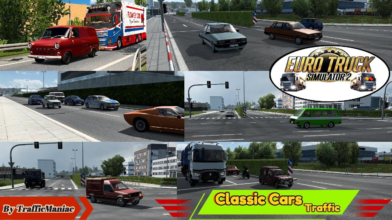 [ETS2]Classic Cars Traffic in Ets2 #ets2 #ets2mods #eurotrucksimulator ...