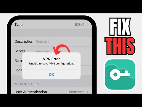 How To Fix Unable To Save VPN Configuration - YouTube
