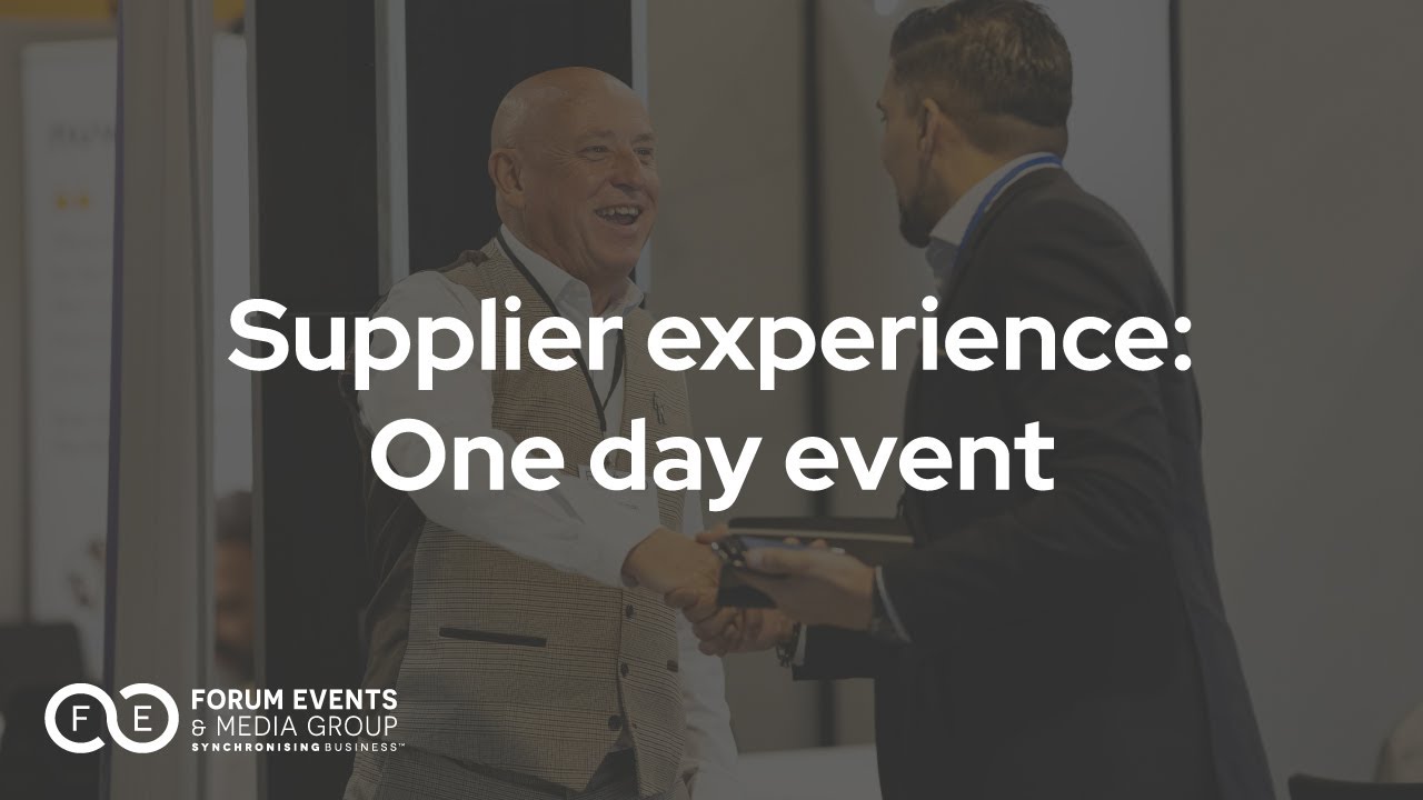 Explore how our one-day events unfold for suppliers! - YouTube