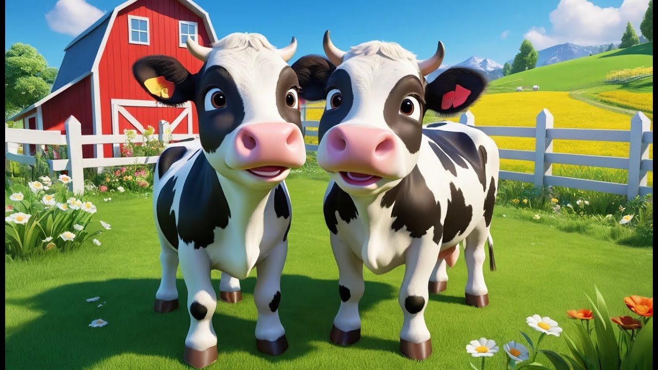 Baby Cow Say Moo Moo Moo | Fun Cow Song for Kids | Mooing Nursery Rhyme ...