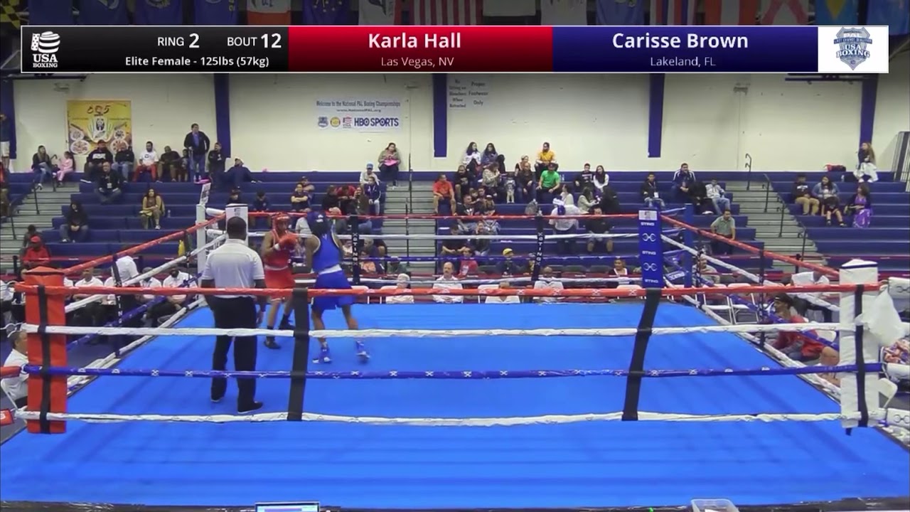 Olympic Qualifiers 2019 Round 2 - Karla Hall vs Carisse Brown - YouTube