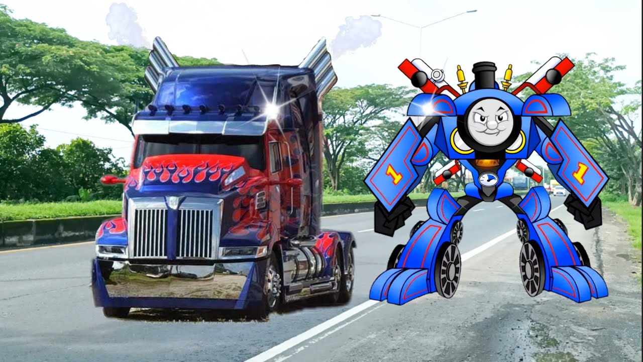 Drama mobil robot truk transformers robot hero, robot king tayo trains ...