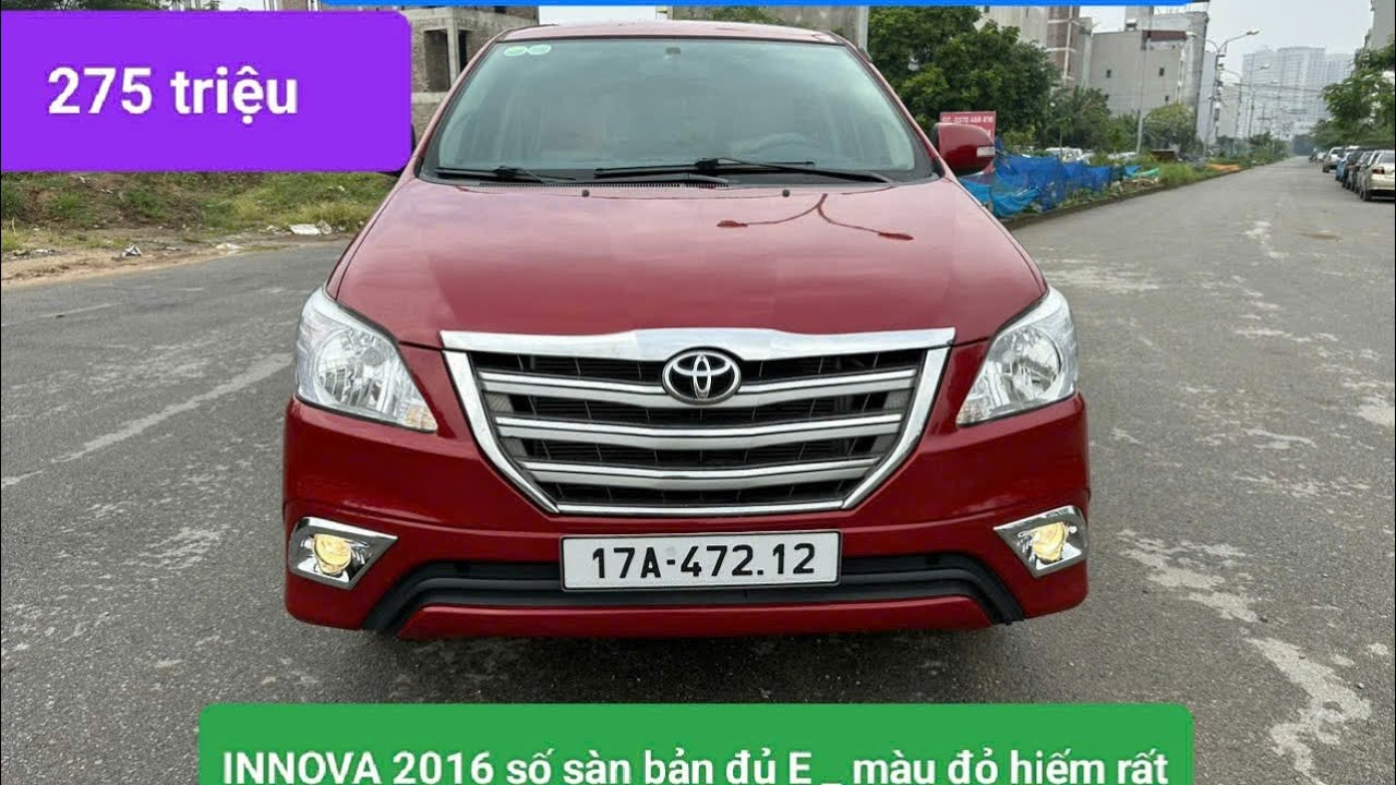 INNOVA 2016 E số sàn bản đủ máy số gin . Đăng kiểm dài. Giá bán 275 ...