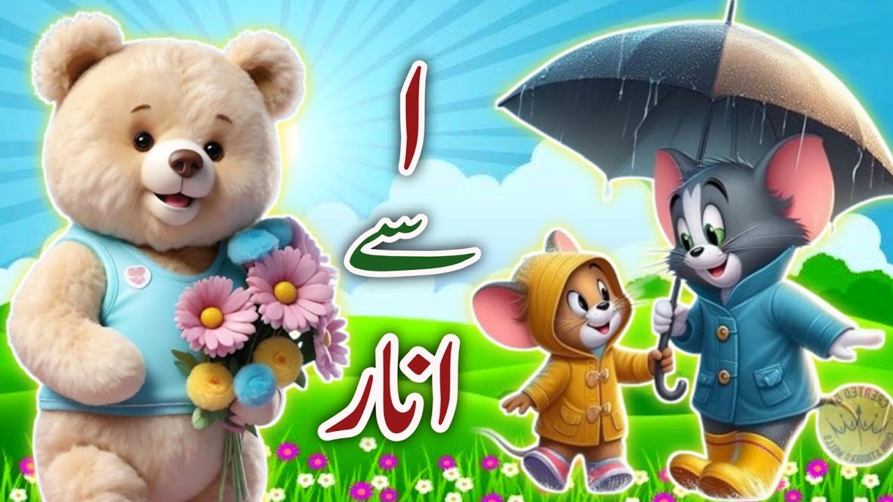 Alif anar | urdu alphabets | Pakistani rhymes |poem | urdu poem for ...