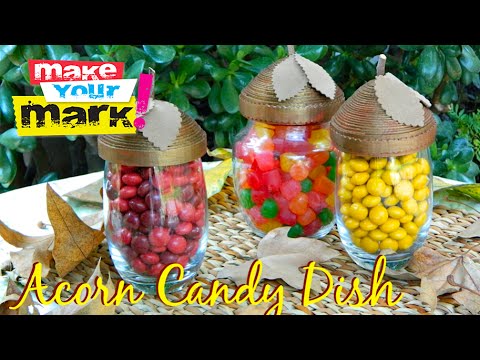 How to: Acorn Candy Dishes - YouTube