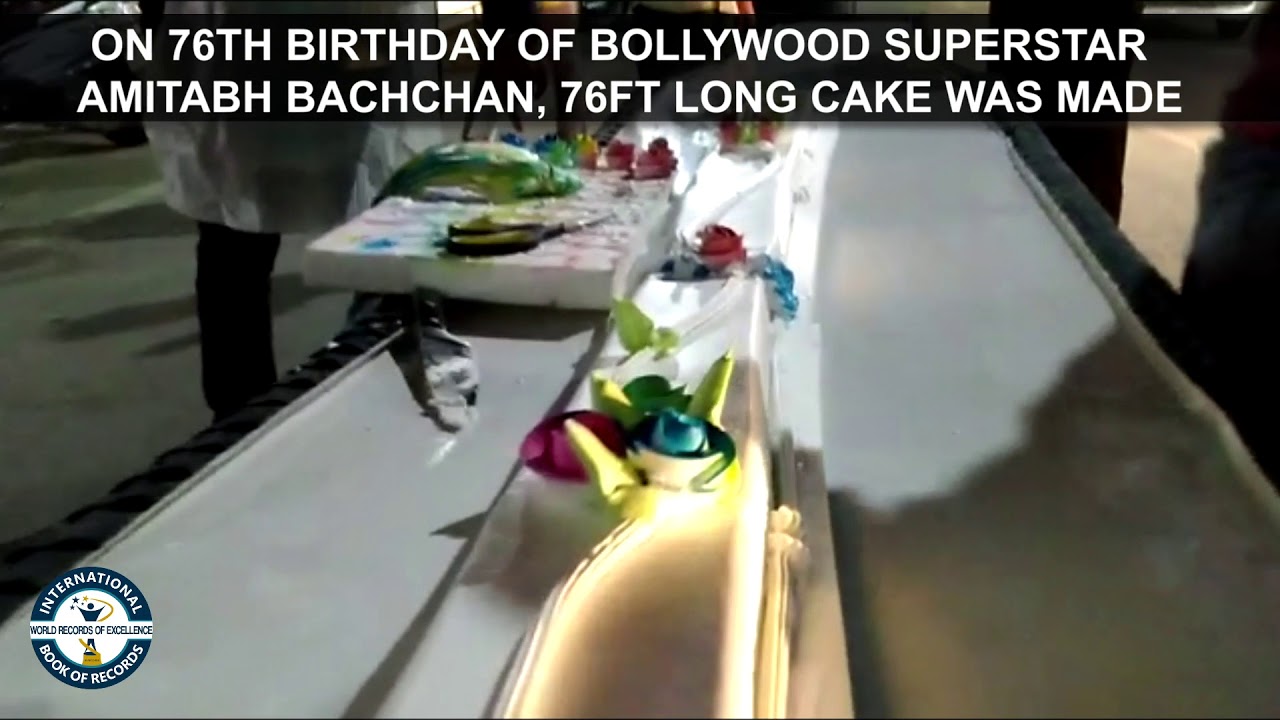 Longest Birthday Cake - International Book Of Records - YouTube
