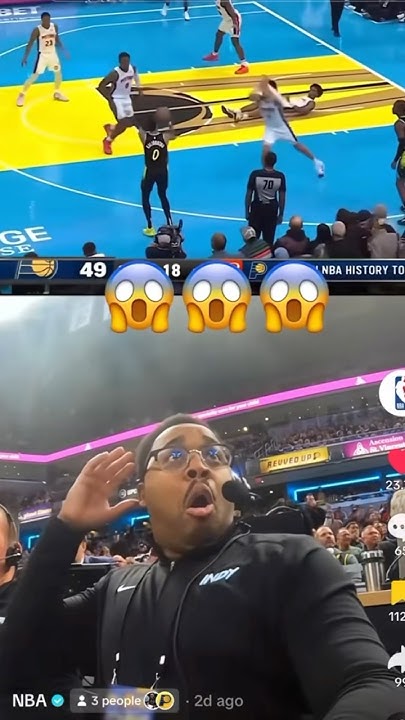 My reaction to Tyrese Haliburton crossover on Asur Thompson making him fall. NBA PA Announcer ...