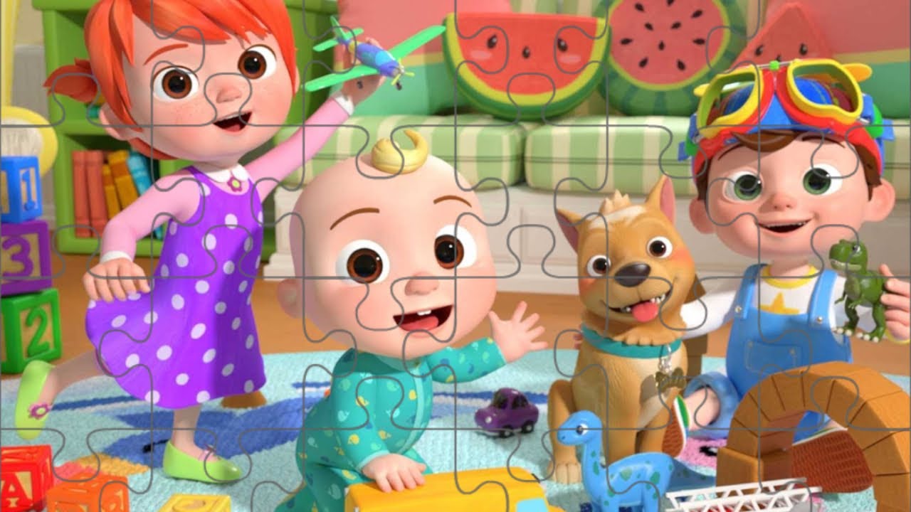 Cocomelon Puzzle - JJ, YoYo, TomTom and Bingo Playing together | Puzzle ...