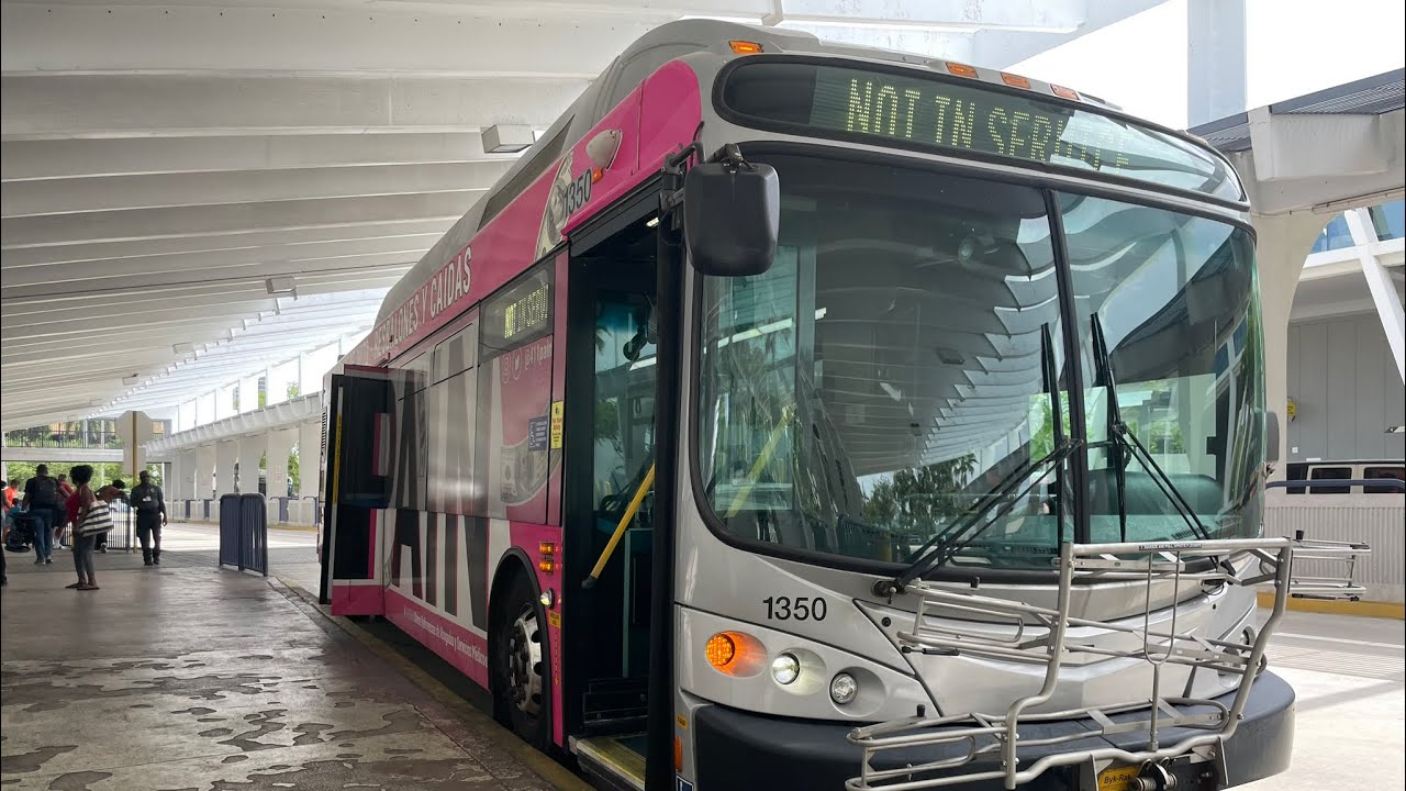 Broward County Transit: Ride On-Board 2013 NABI 40 LFW HEV #1350 - YouTube