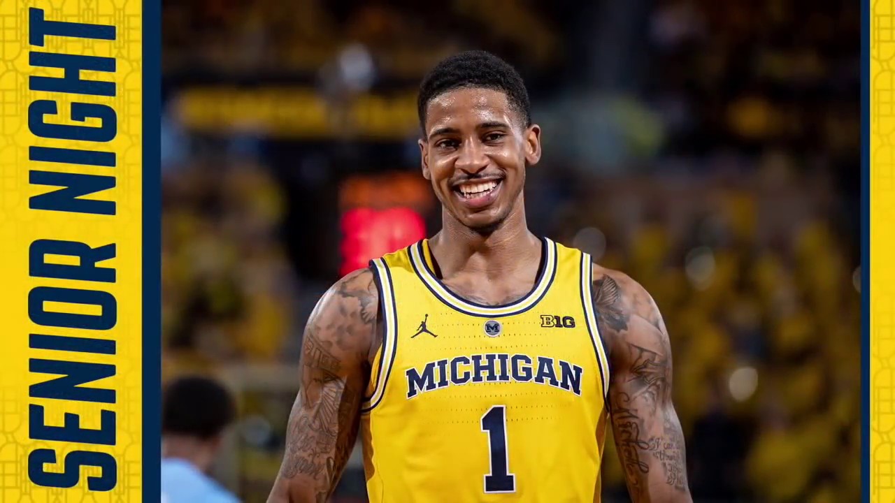 Charles Matthews Honored at Michigan's Senior Night | B1G Basketball ...