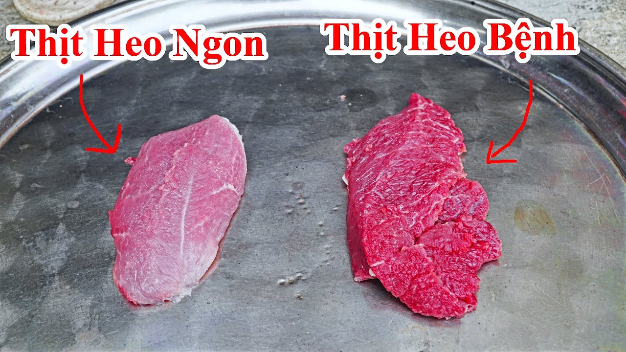 Cách Phân Biệt Thịt Heo Bệnh Thịt Dở & Thịt Heo Ngon ! Cách Đi Chợ Lựa ...