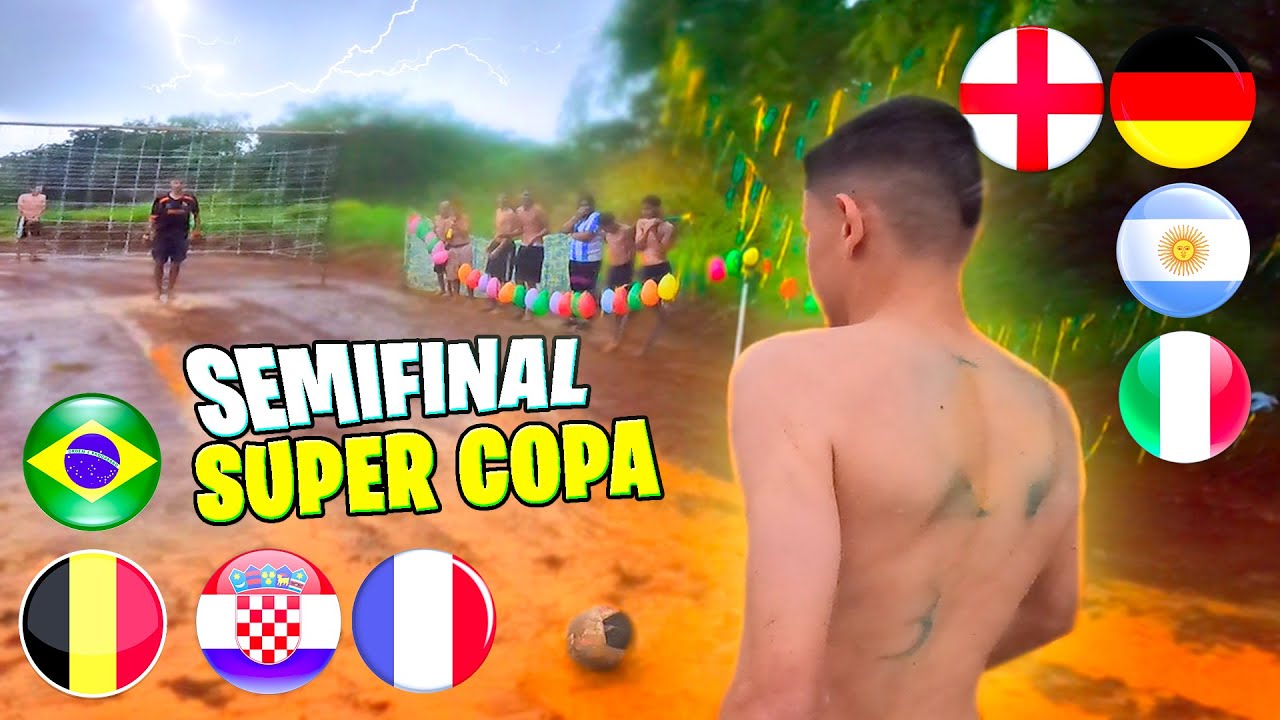 SEMIFINAL DA SUPER COPA DO MUNDO DE PÊNALTIS NA LAMA NA CHUVA COM ...