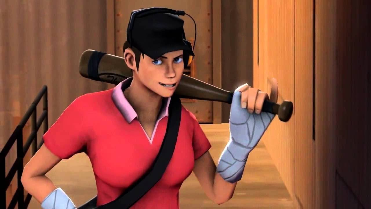 TF2 :Freak Fortresss 2 - Female Scout (Gameplay#3) - YouTube