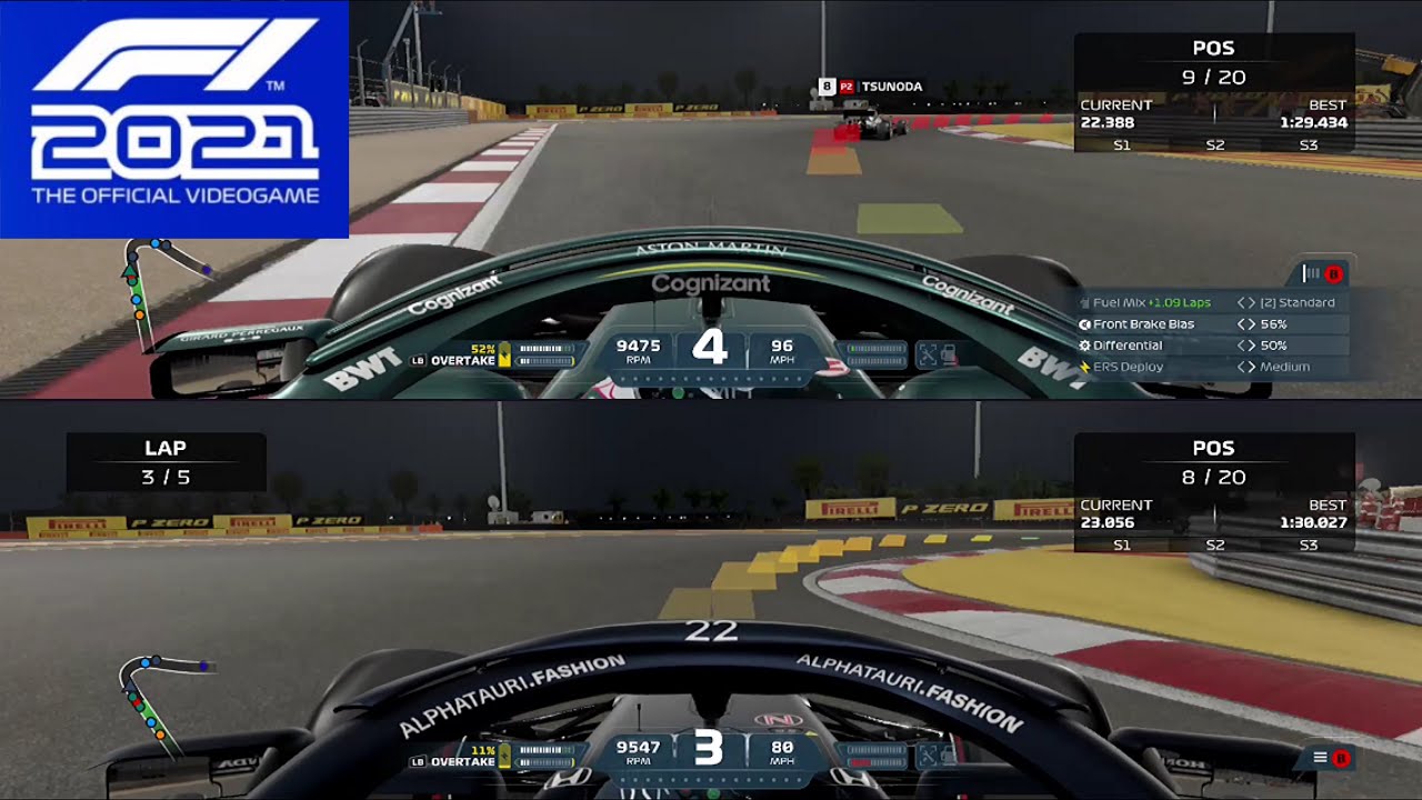 F1 2021 SPLIT SCREEN GAMEPLAY! - YouTube