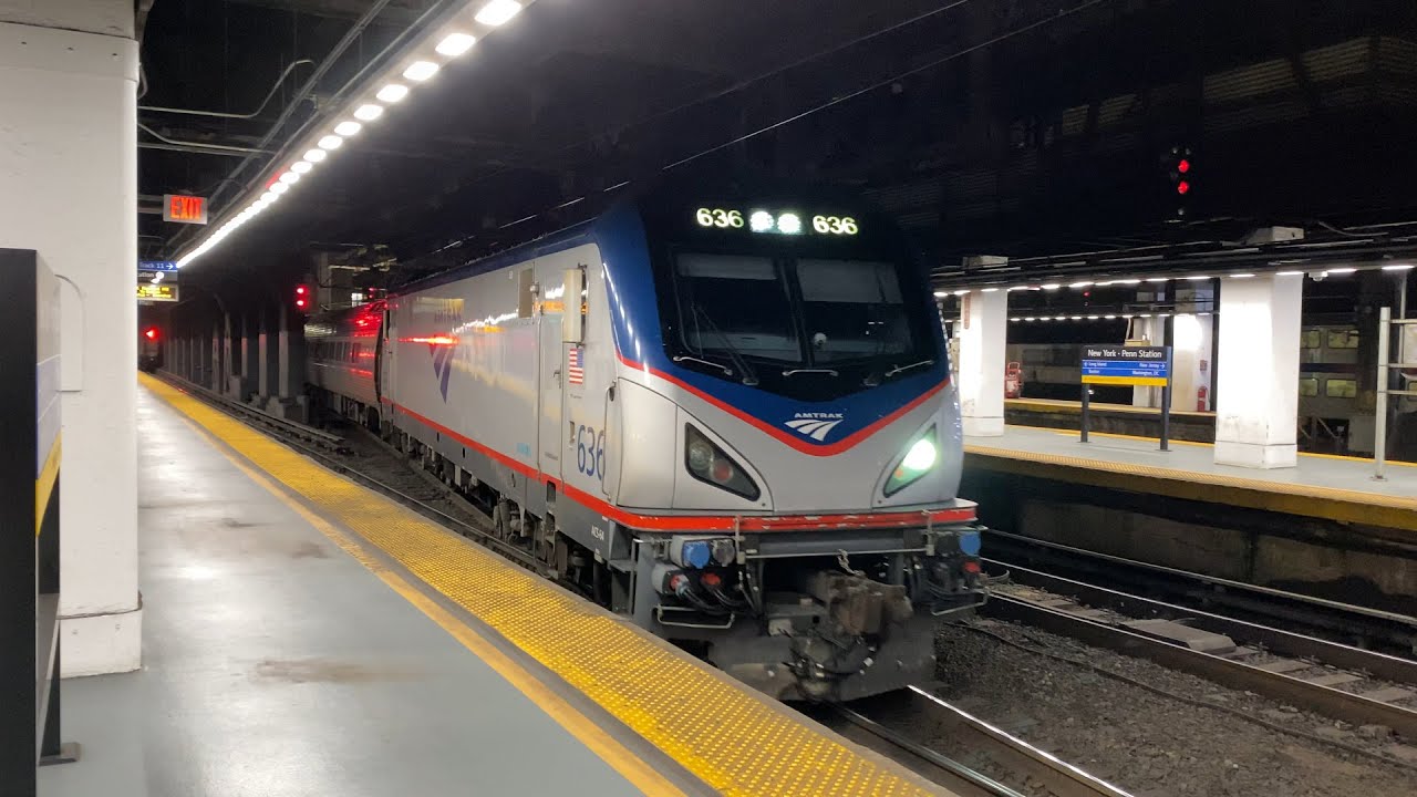 Amtrak Silver Service Trains @ New York Penn Station (3/13/23) - YouTube