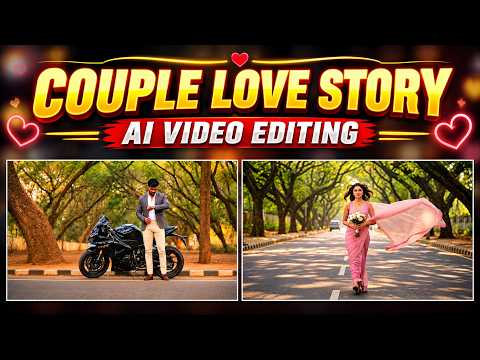 AI Couple Love Story Video Editing | Instagram Trending AI Reel Kaise Banaye