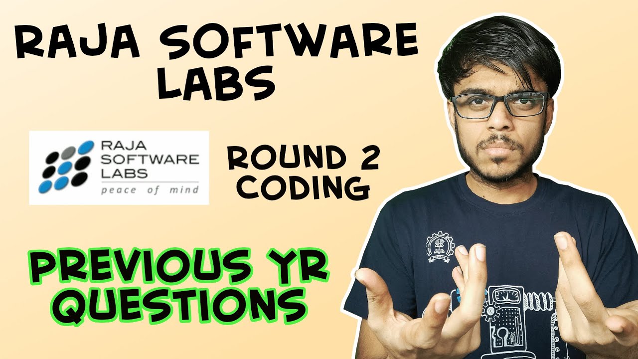 RSL Coding Round | Round 2 Questions | Raja Software Labs - YouTube