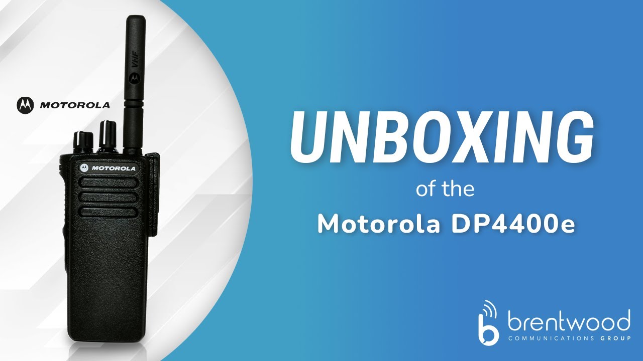 Motor DP4400E Two Way Radio Unboxing - YouTube