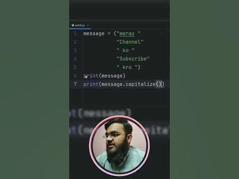 Capitalize Method in Python #shorts #python #programming #coding # ...