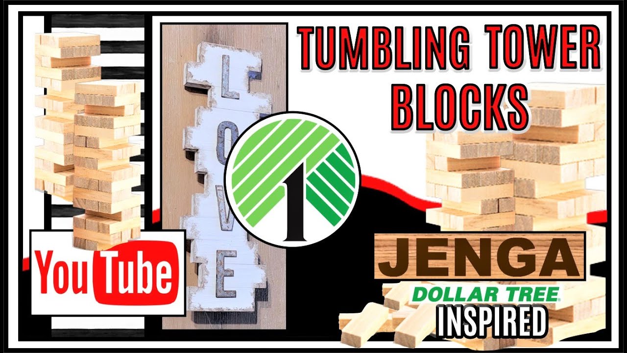 NEW TUMBLING TOWER BLOCKS DIYS II FARMHOUSE DAILY DECOR IDEA II QUICK ...