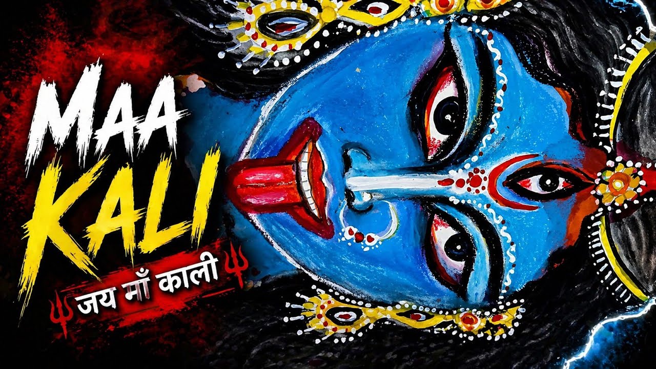 Haw to draw esey Drawing of ma kali Kali mata Drawing#makali #dipawali ...