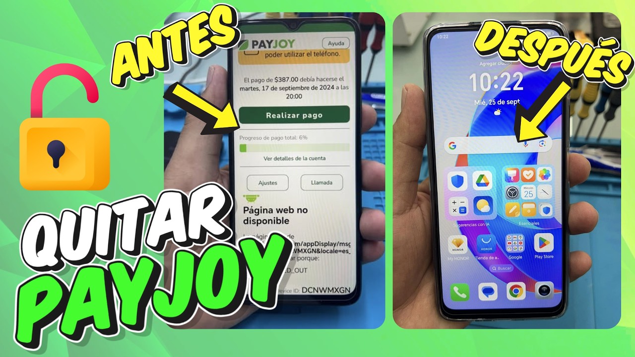 Cómo QUITAR Bloqueo PayJoy para Siempre (fácil y rápido) - YouTube