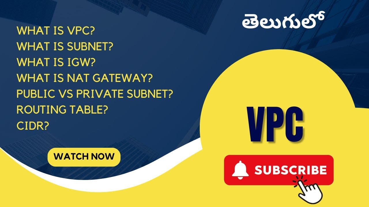 12 - Advanced AWS Networking: VPC, Subnet, Routing Table,NAT Gateway ...