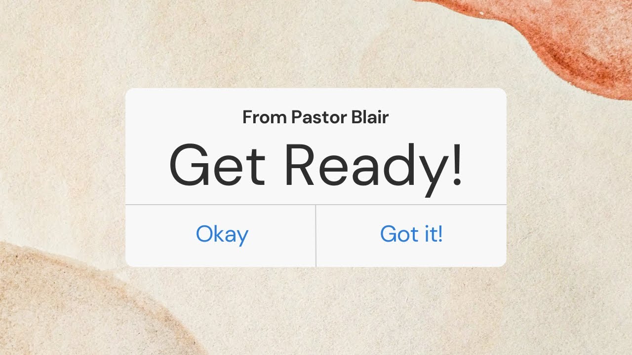 Pastor Blair - Get Ready - YouTube