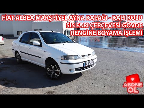 FİAT ALBEA MARŞPİYEL - AYNA KAPAĞI - KAPI KOLU VE SİS FARI ÇERÇEVESİ GÖVDE RENGİNE BOYAMA İŞLEMİ