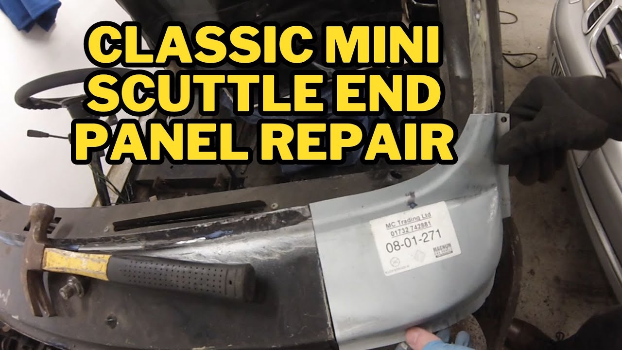 Classic Mini Project - Scuttle panel End repair - YouTube