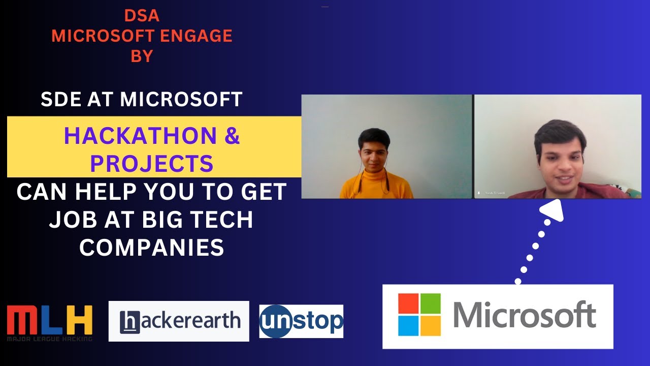 Talk with Yash Trivedi || SDE at Microsoft || Hackathons can get you into Top Tech Companies ...