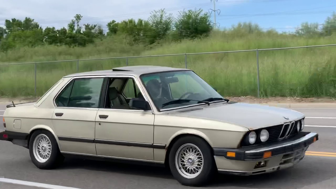 Turbo E28 burble tune test - YouTube
