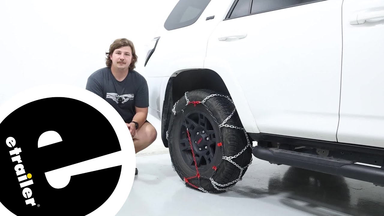 etrailer | Setting Up Your pewag Brenta C Tire Chains - 2022 Toyota ...