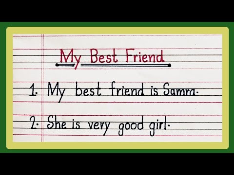 My best friend 5 lines in English | 5 lines on my best friend | Short ...