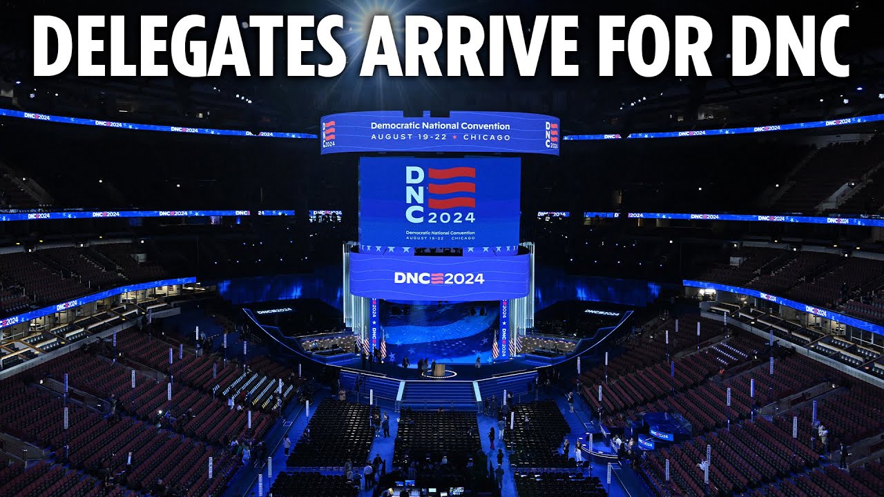 LIVE: Delegates arrive on opening day of DNC ahead of Joe Biden's ...