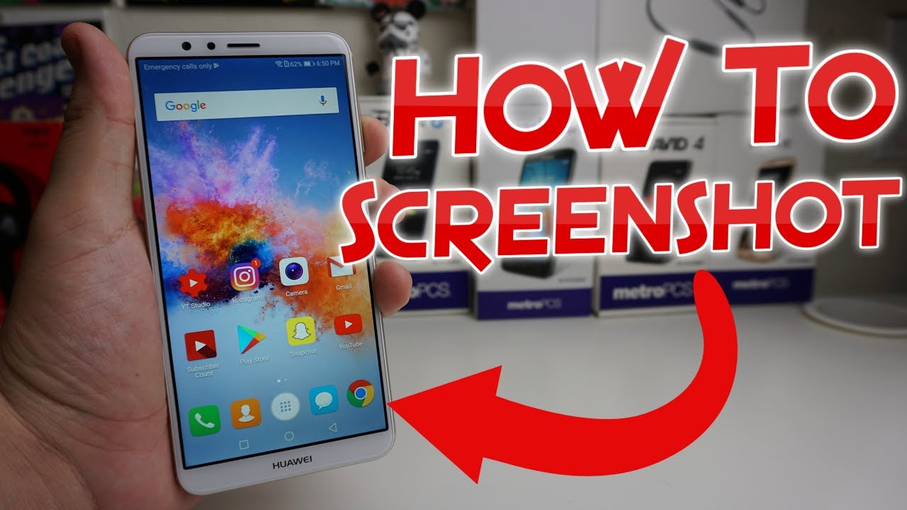 How To Take A Screenshot With The Huawei Mate SE - YouTube