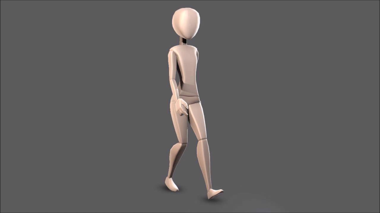 Jill Walk Cycle Quarter View - YouTube