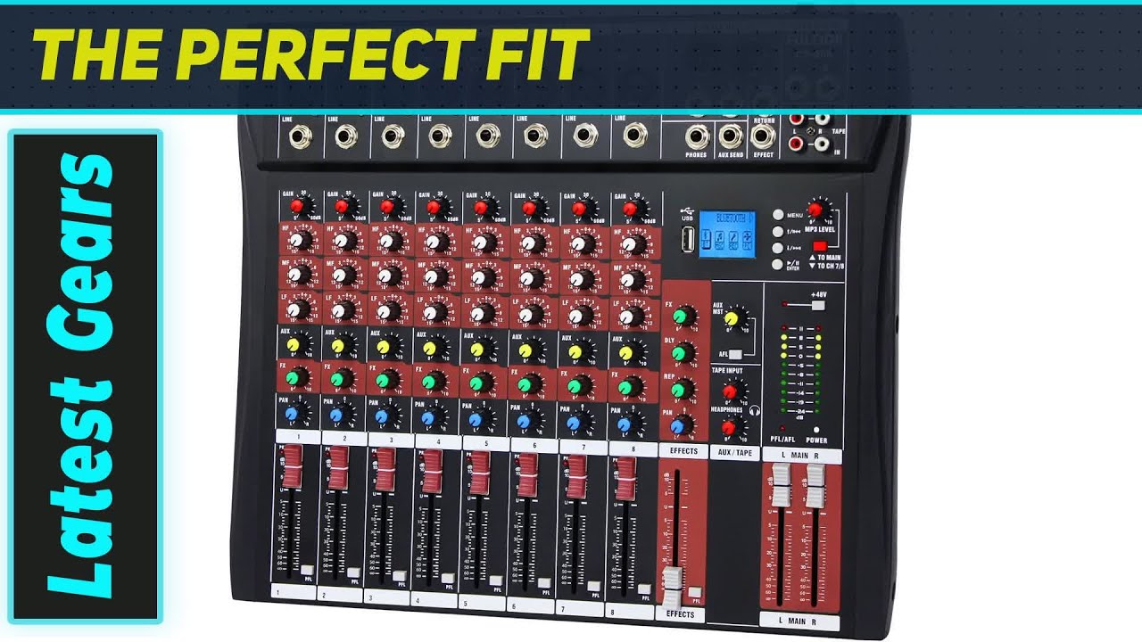 FULUODE CT-80S 8 Channel Mixer: Pro Sound for Studio, DJ & Live Music ...