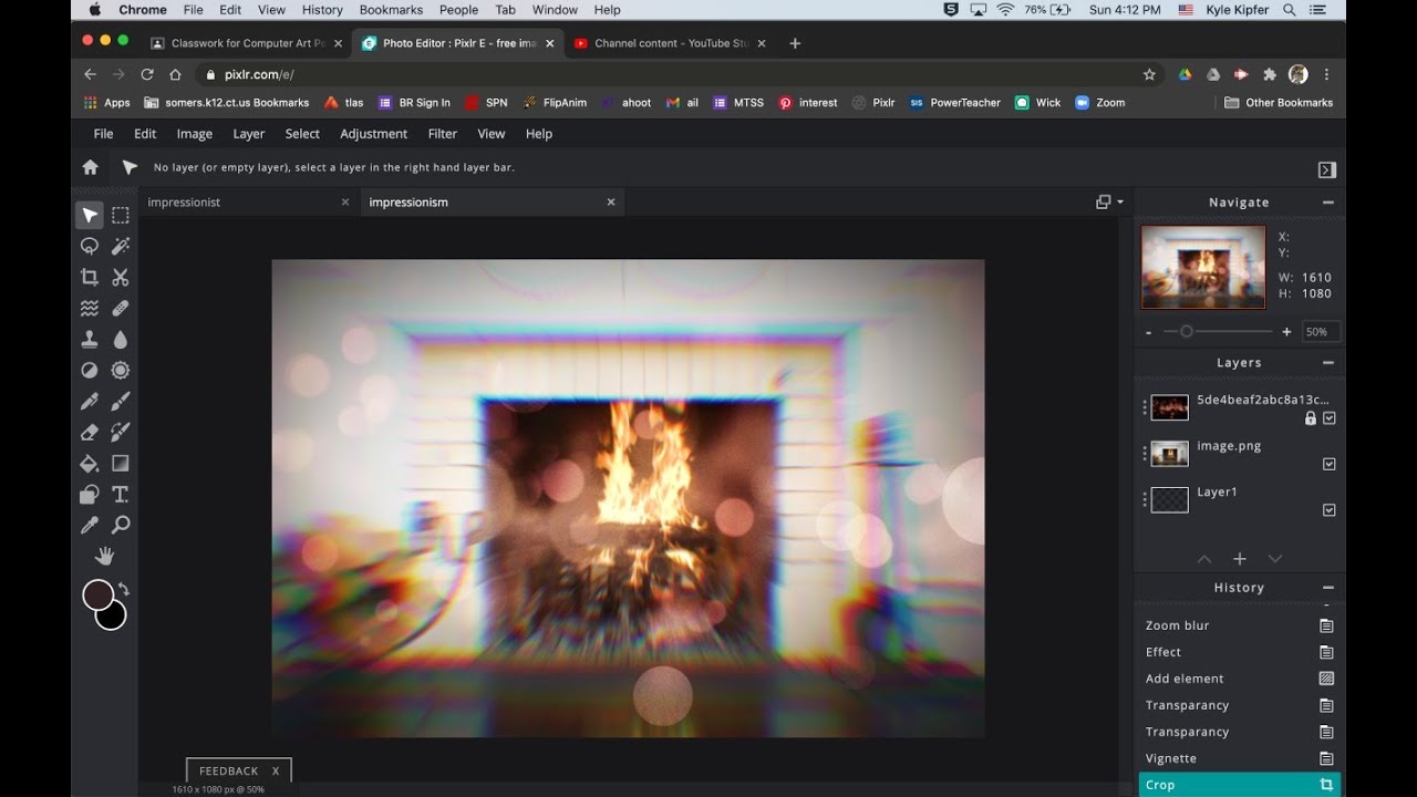 Create an Impressionist Photo Effect with Pixlr E - YouTube