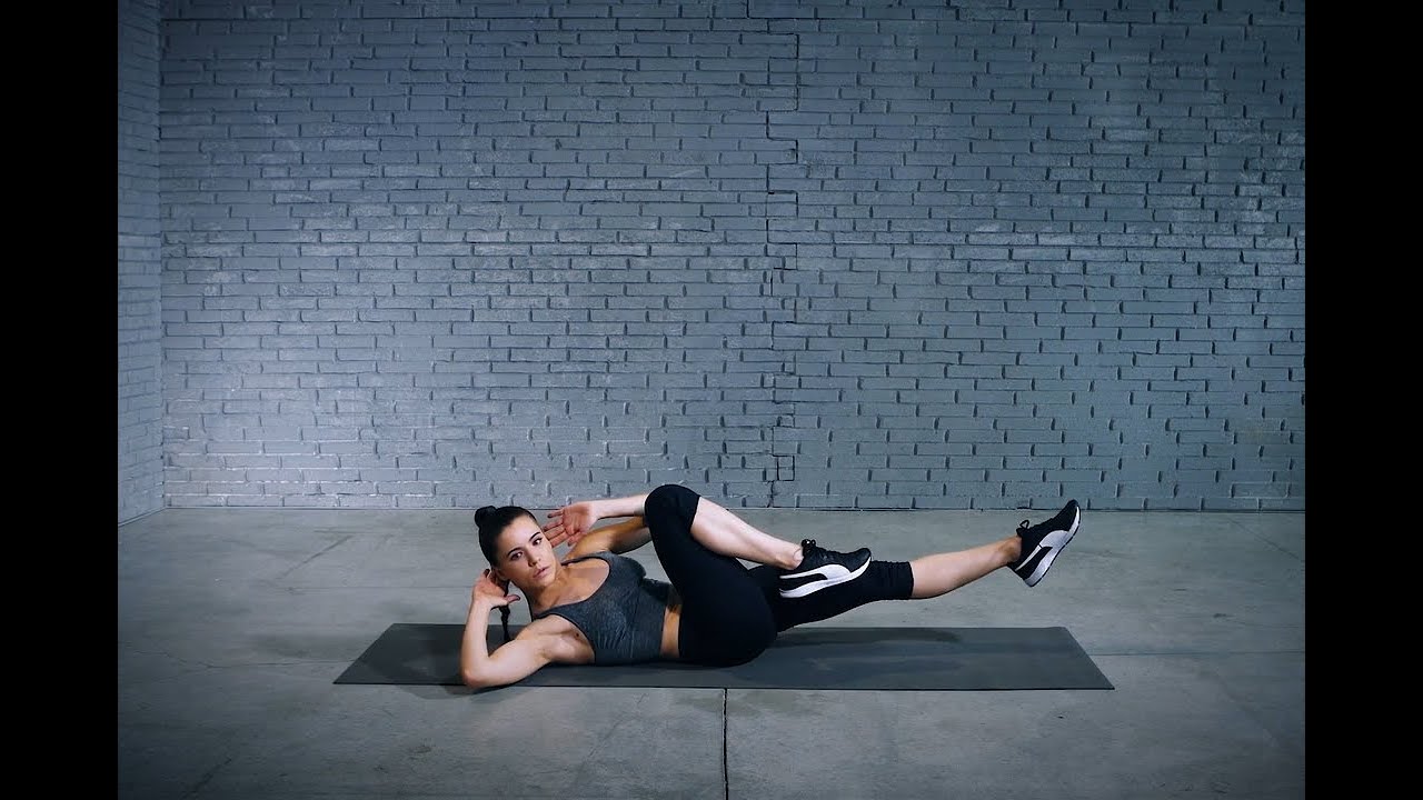 3. Bicycle crunches - YouTube