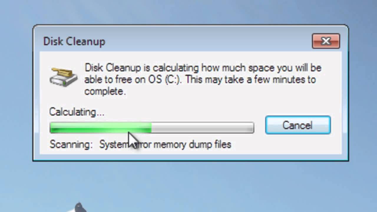 How to Use Disk Cleanup Utility in Microsoft Windows 7 - YouTube