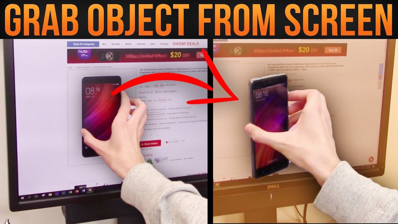 How to Grab Object from Computer Screen│Magic Trick - YouTube
