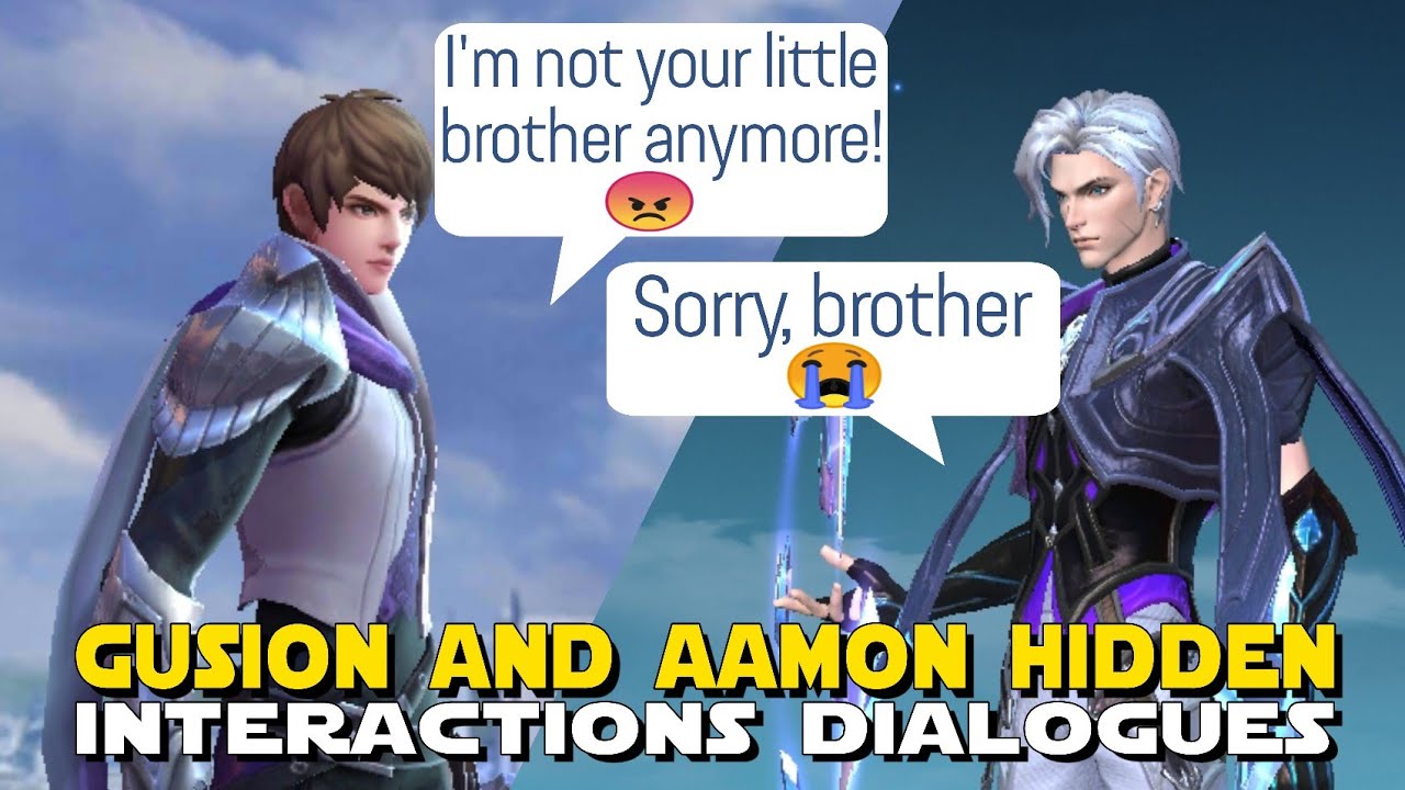 ALL AAMON AND GUSION HIDDEN SPECIAL INTERACTIONS! | GUSION HATES AAMON ...