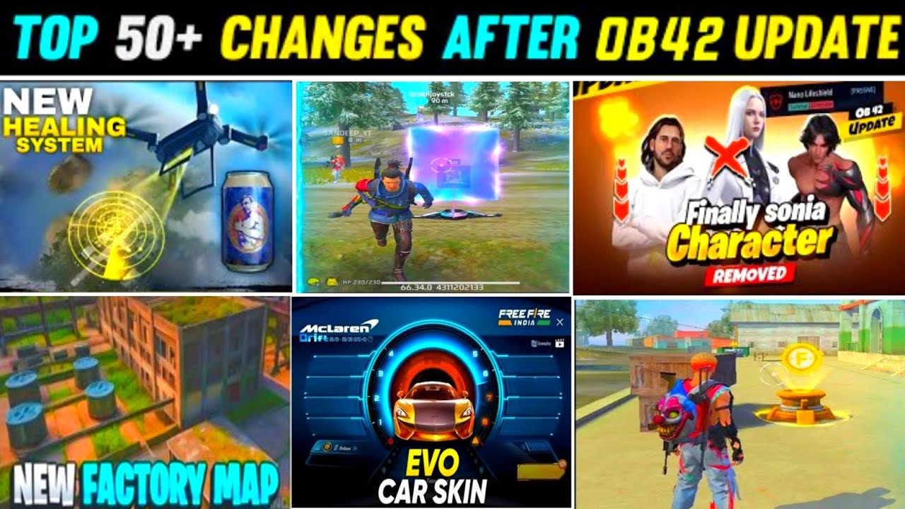 OB42 UPDATE TOP 10 New Features Added In Free Free India🔥/ FREE FIRE ...
