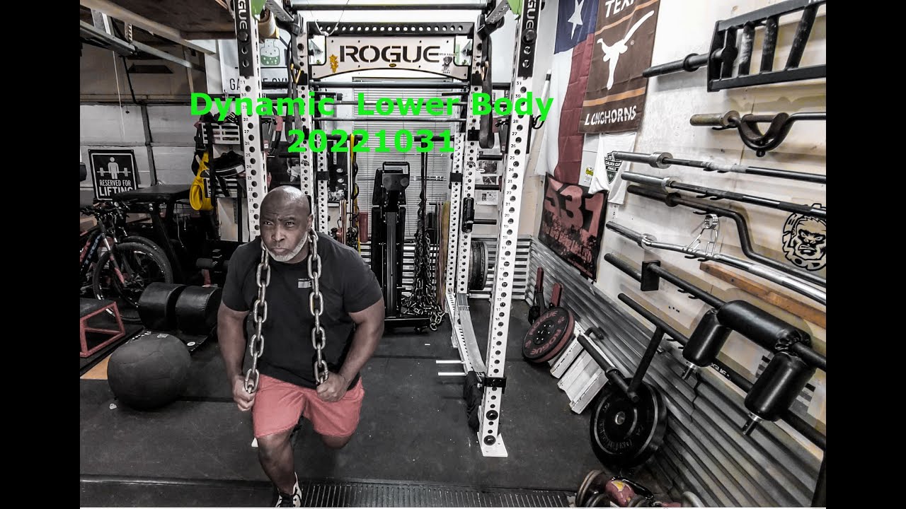 Dynamic Lower body ( garage gym athlete) - YouTube