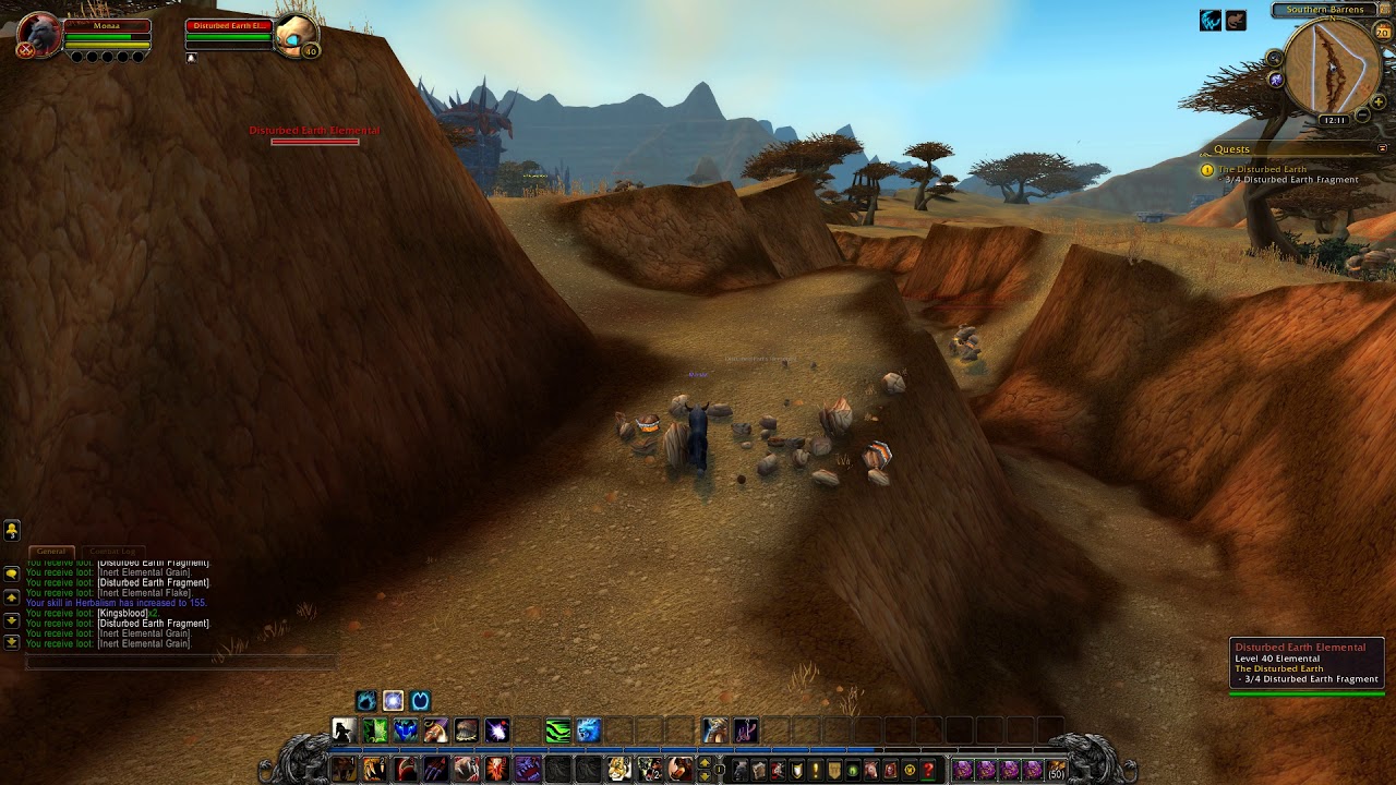 Quest 264: The Disturbed Earth (WoW, Horde, Tauren, Druid) - YouTube